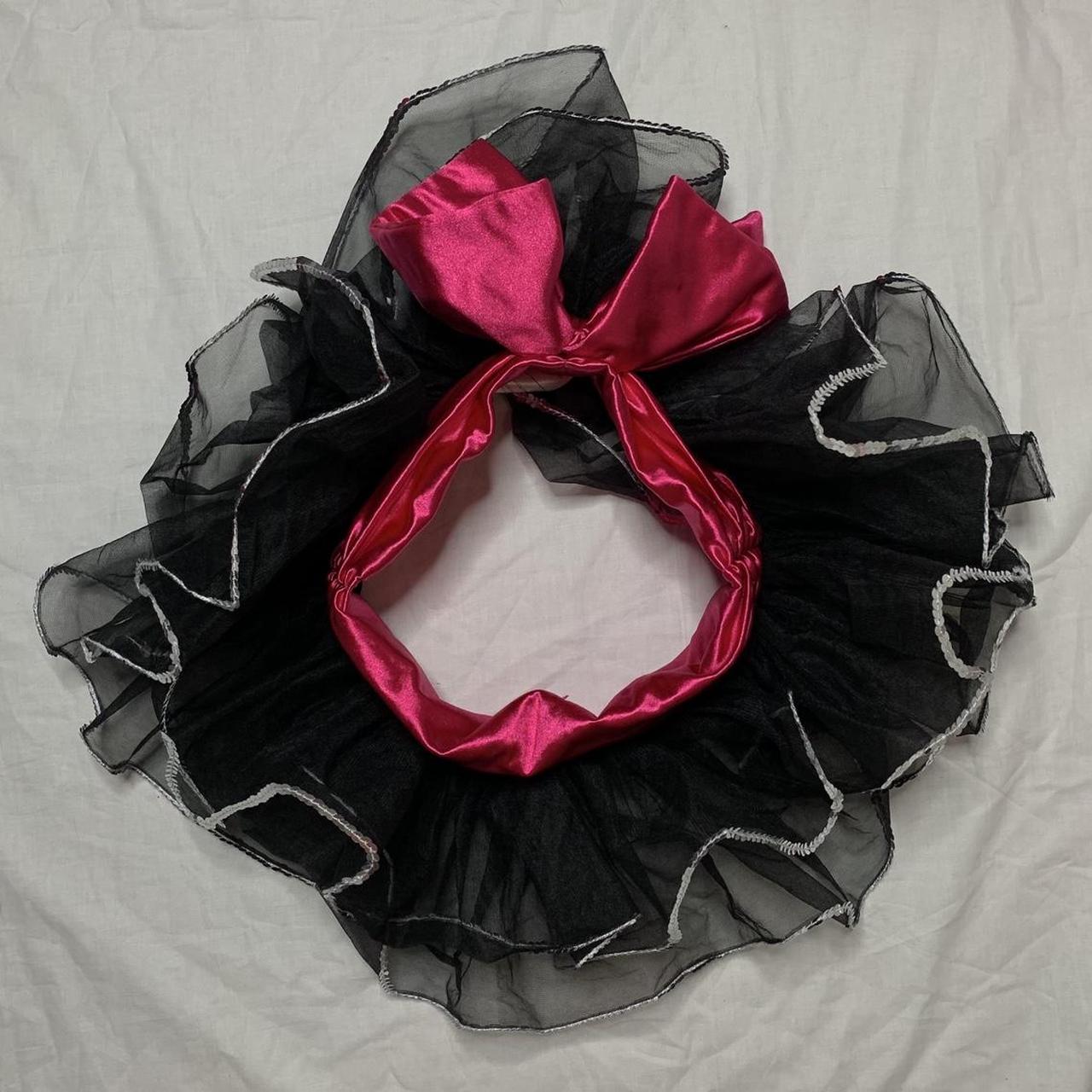 silky bow scene skirt tutu & has a comfy but... - Depop