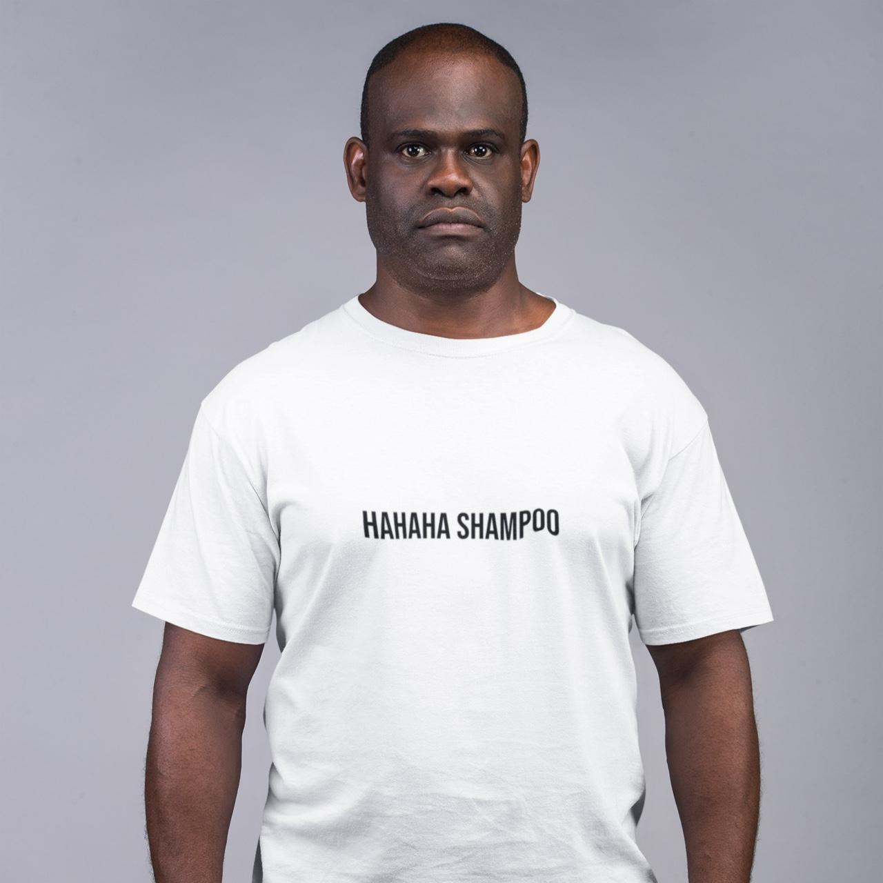 Funny T-shirt Hahaha shampoo T-shirt Free... - Depop