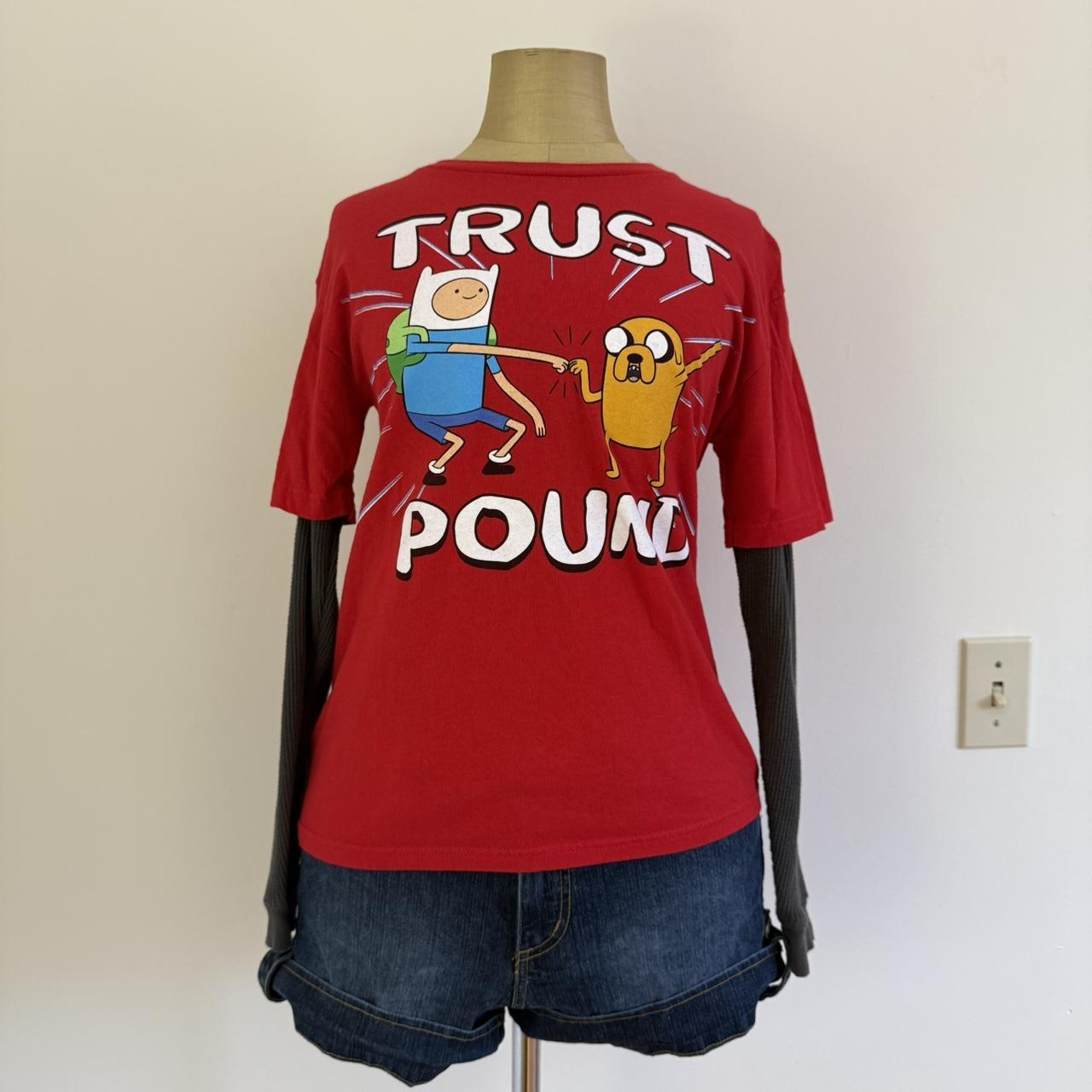 official adventure time merch finn and jake "trust... | Depop