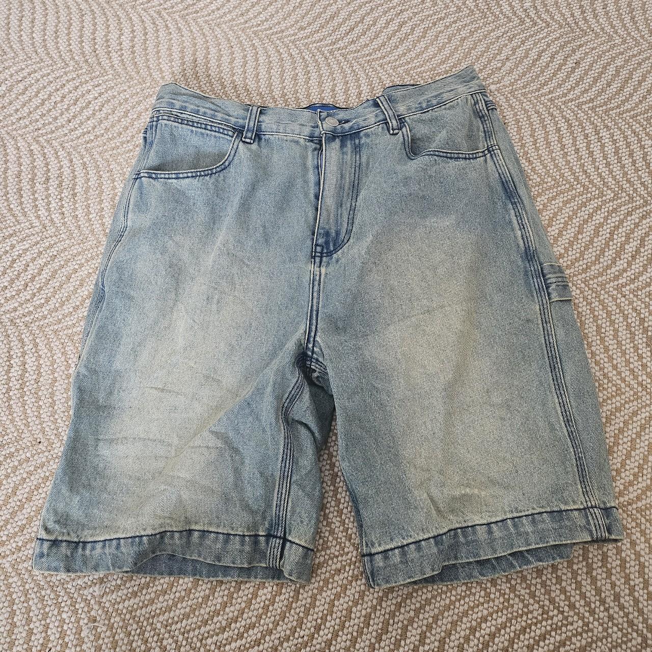 Harriet washed blue jorts. Size mens 32, zip fly.... - Depop