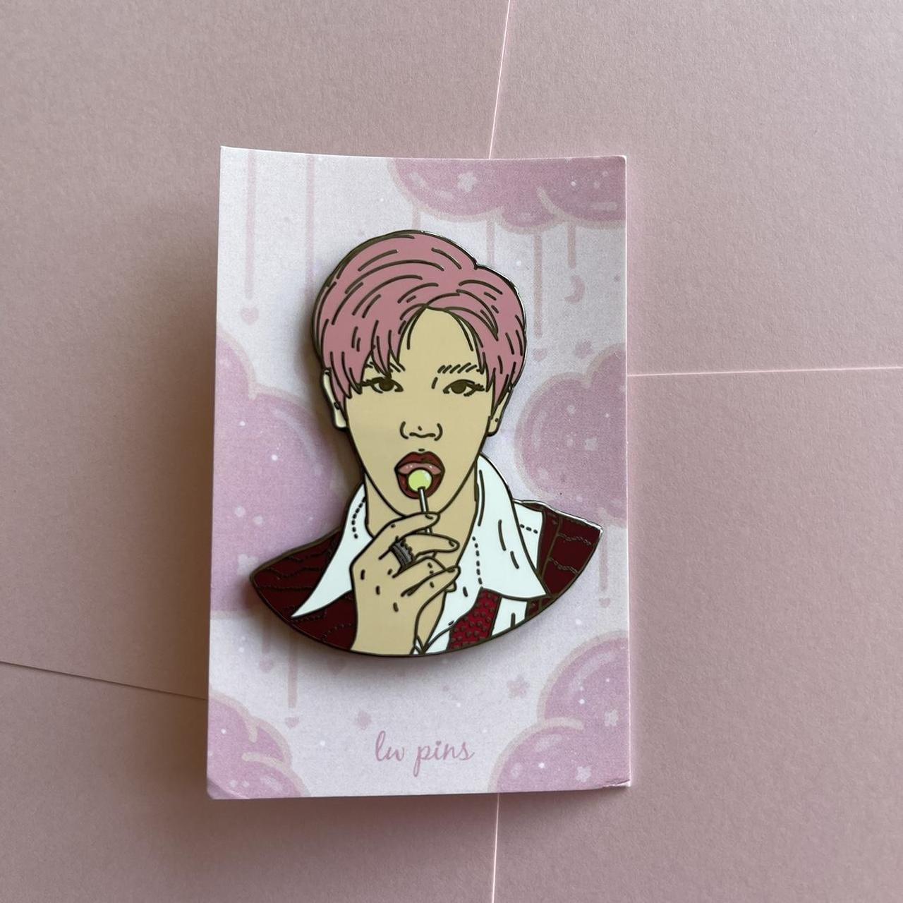 Taeyong Enamel Pin - Cherry Bomb by lw pins UK... - Depop