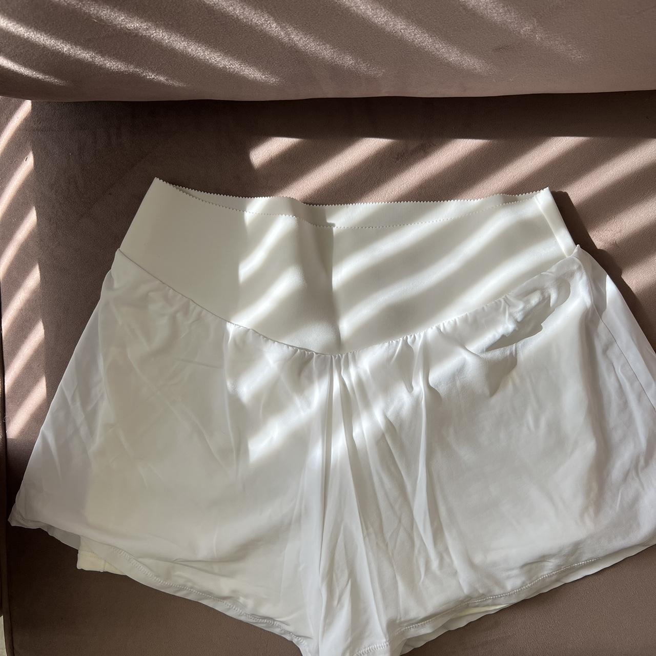 oysho white shorts active wear - Depop