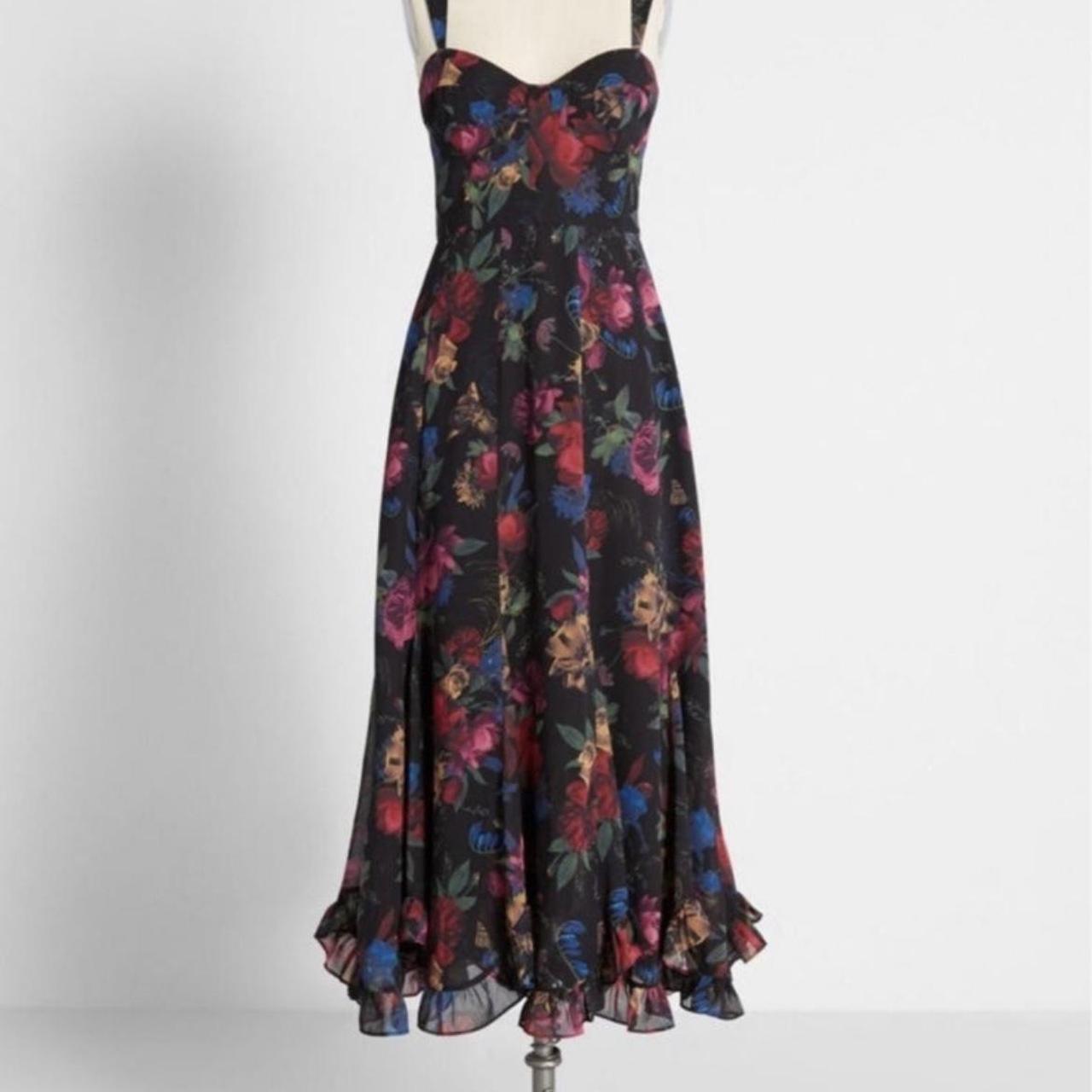 ModCloth Women's Black Dress | Depop