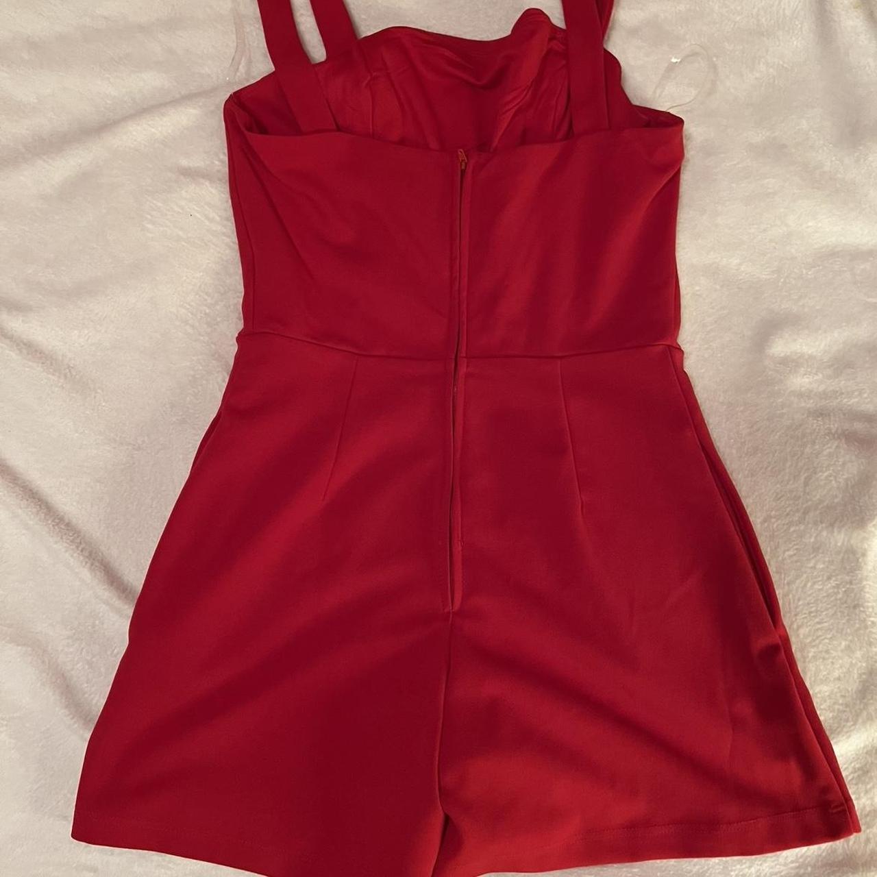 Urban Outfitters Women's Red Playsuit-romper | Depop