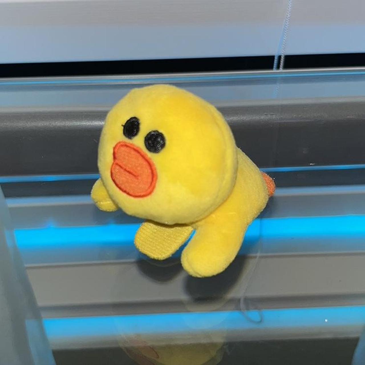 Line Friends plushie duck hair clip - Depop