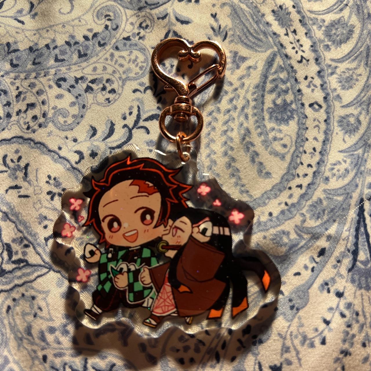Sparkly Tanjiro & Nezuko keychain. #anime #manga... - Depop