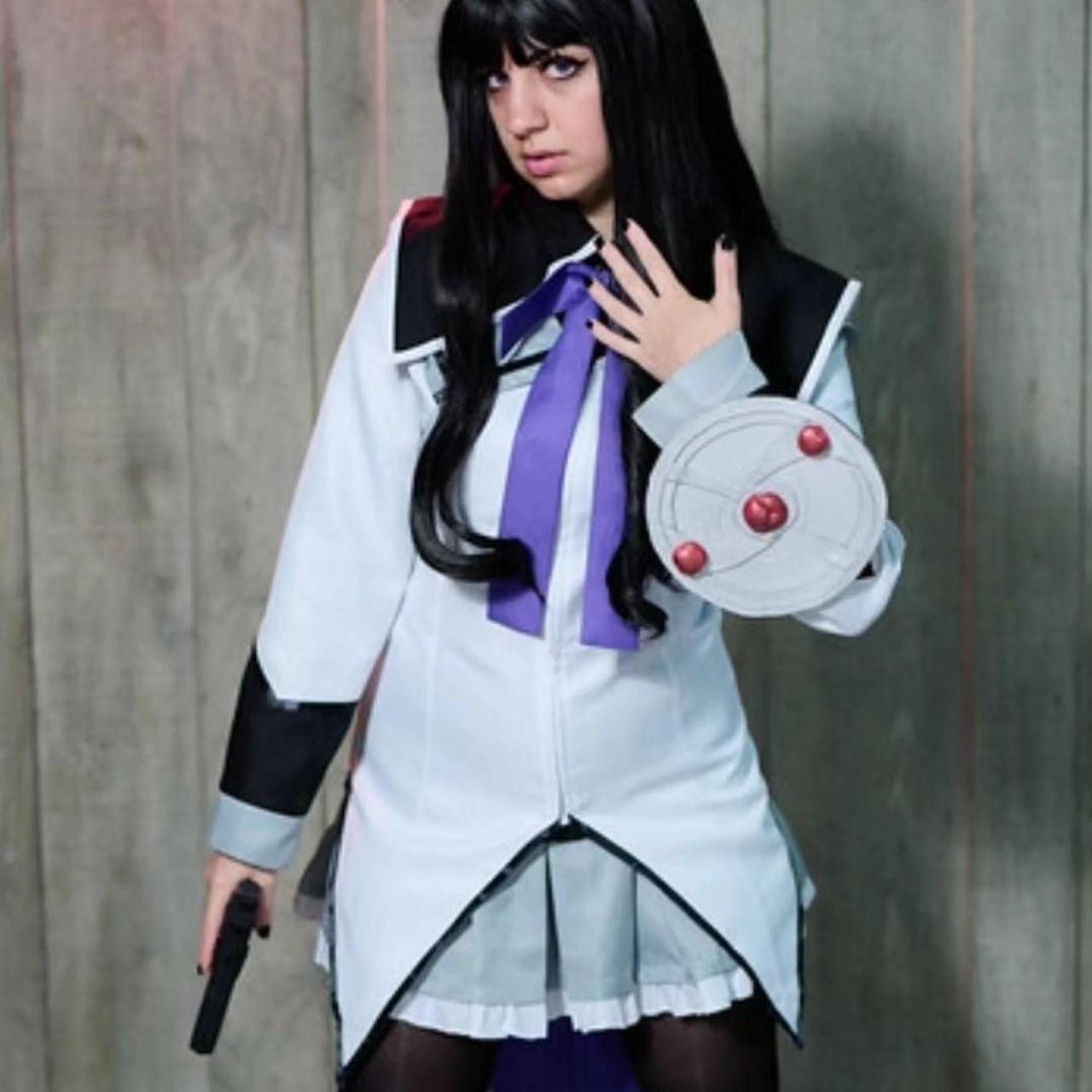 Homura Akemi cosplay size M. Includes skirt, jacket,... - Depop