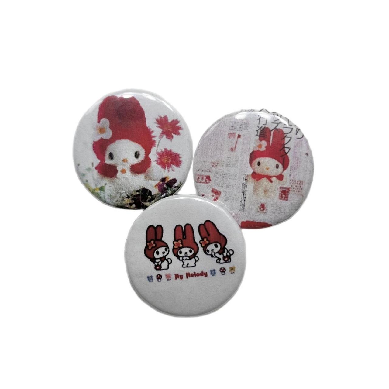 vintage my melody pins vintage sanrio set of 3 1”... - Depop