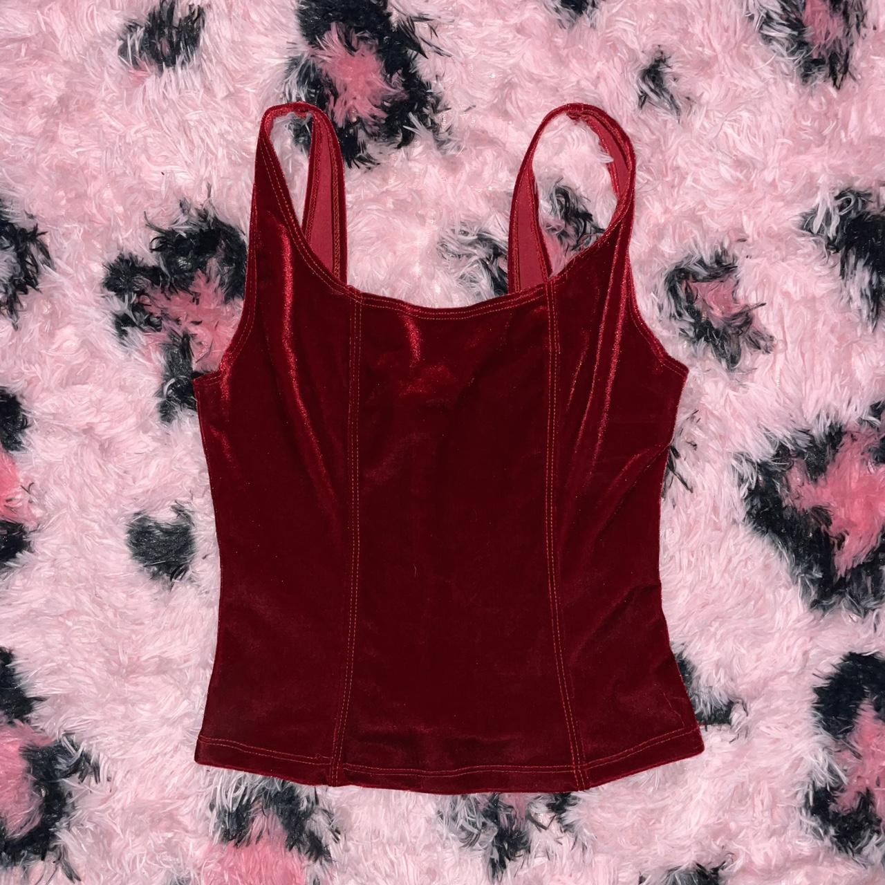 90s Vamp Corset Cami Vintage From The 90s Morbid Depop