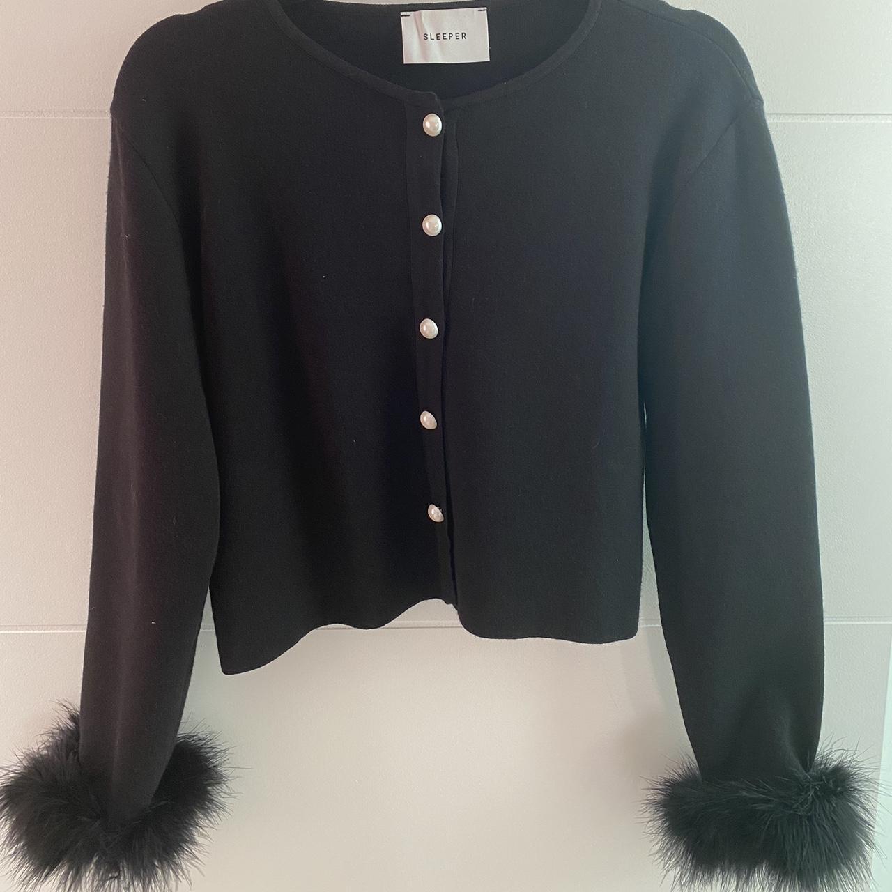Daily Sleeper cardigan with fur trim! Size xs/s.... - Depop