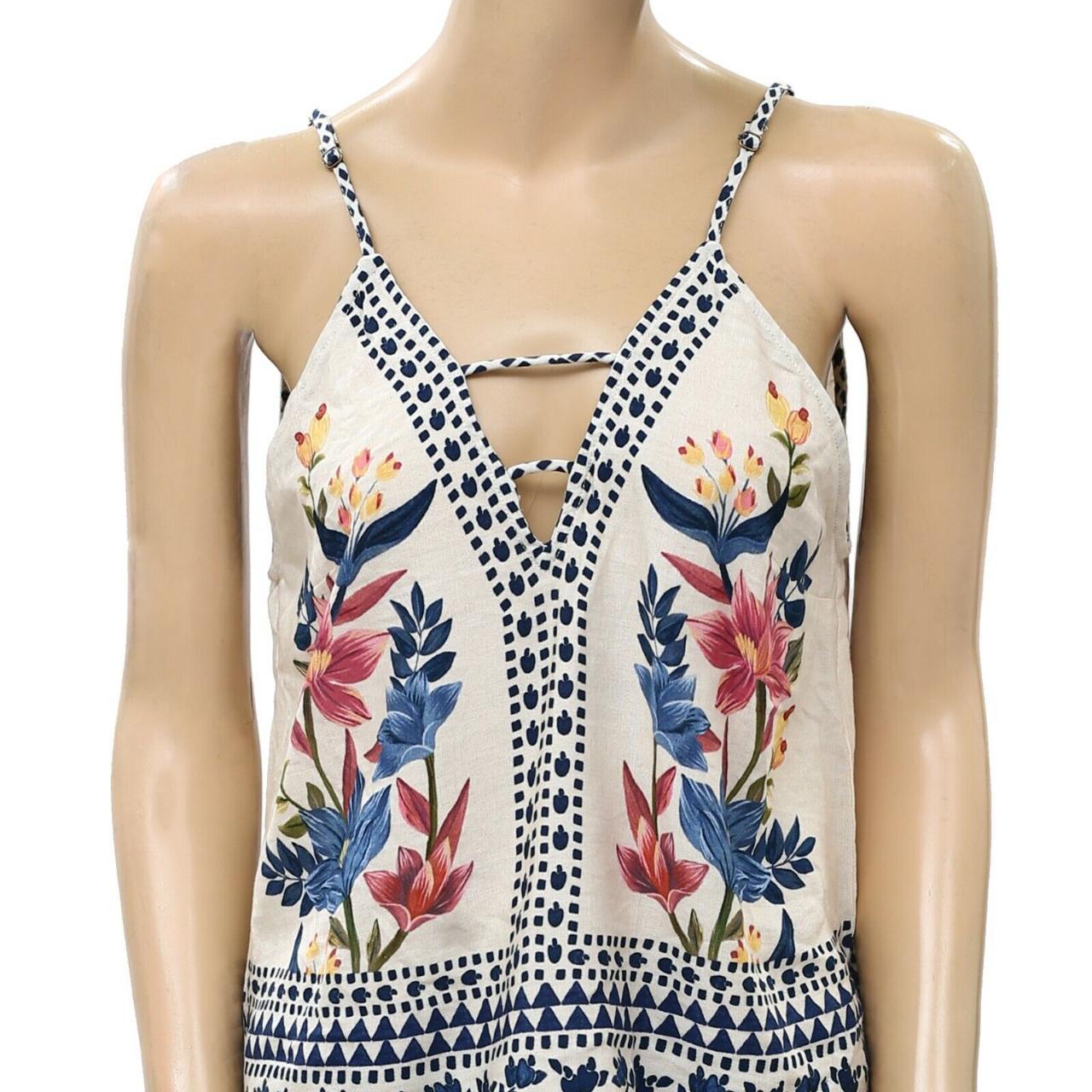 Farm Rio Women's Cream Vest | Depop