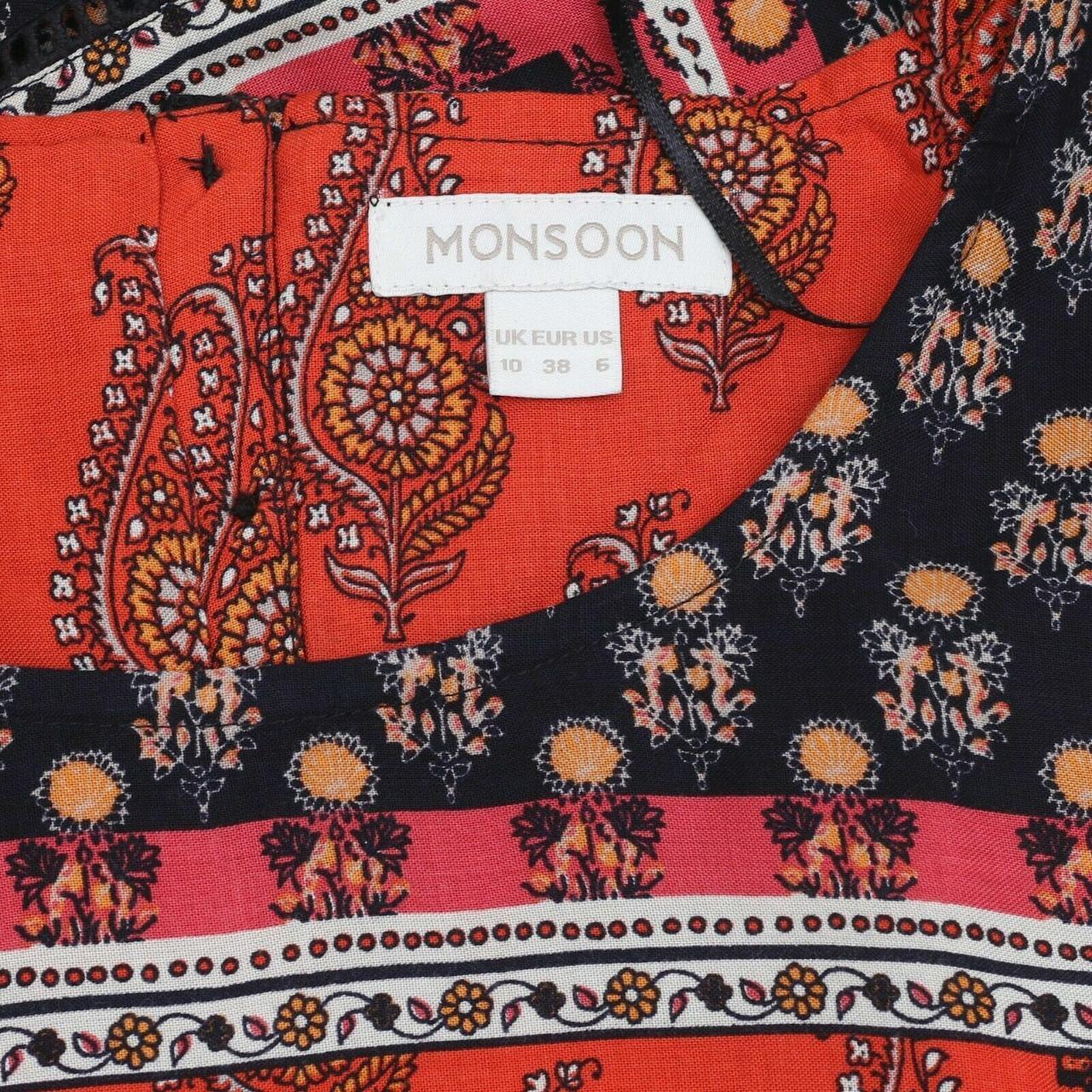 Monsoon Women's Red Blouse | Depop