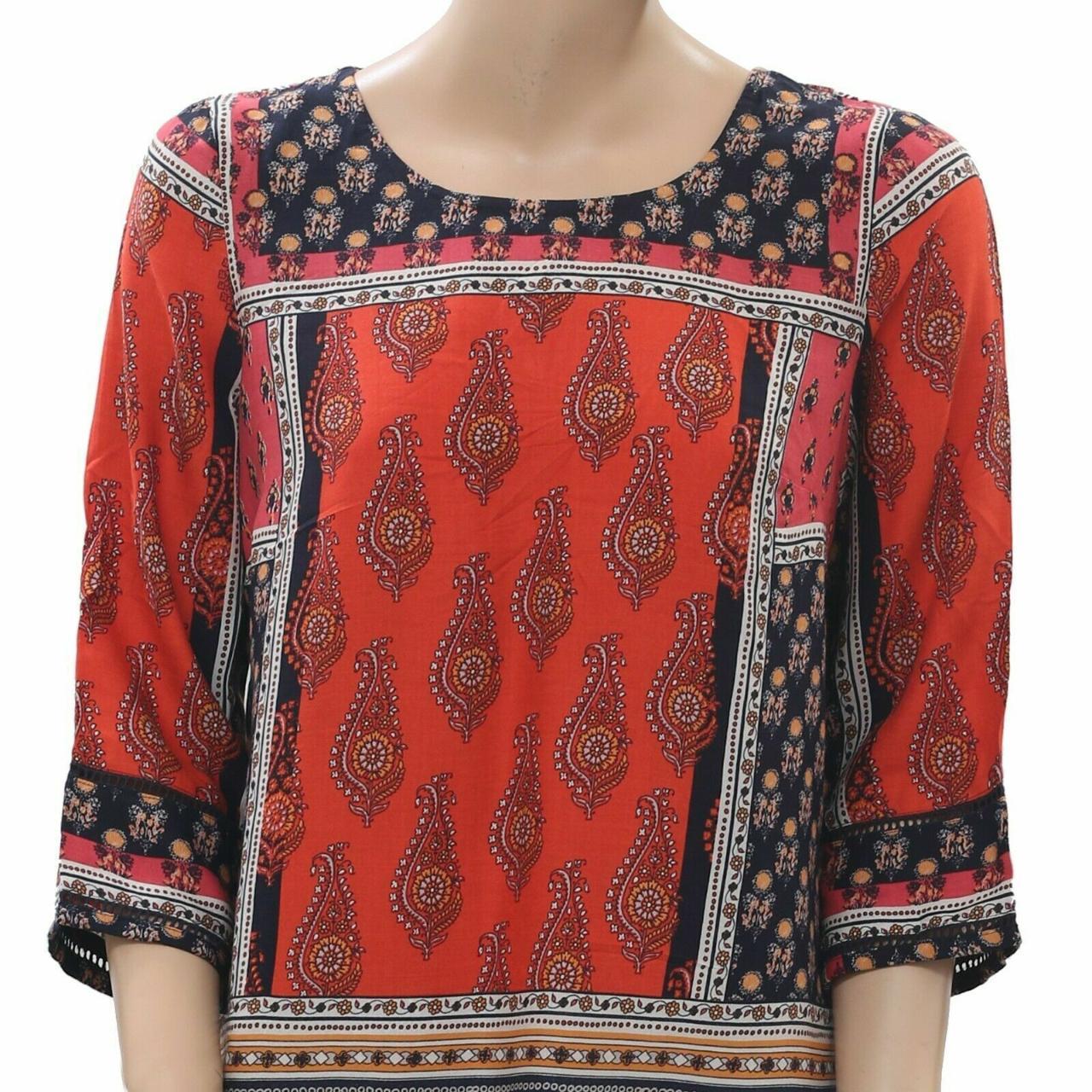 Monsoon Women's Red Blouse | Depop