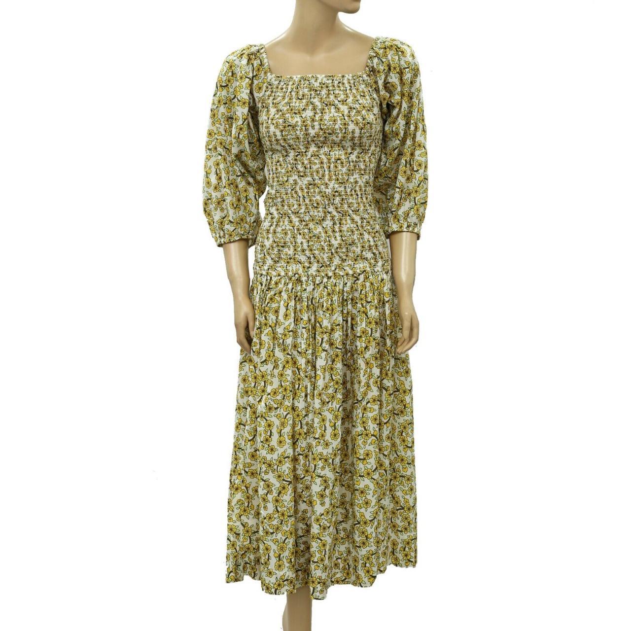 Rhode Women's Yellow Dress | Depop