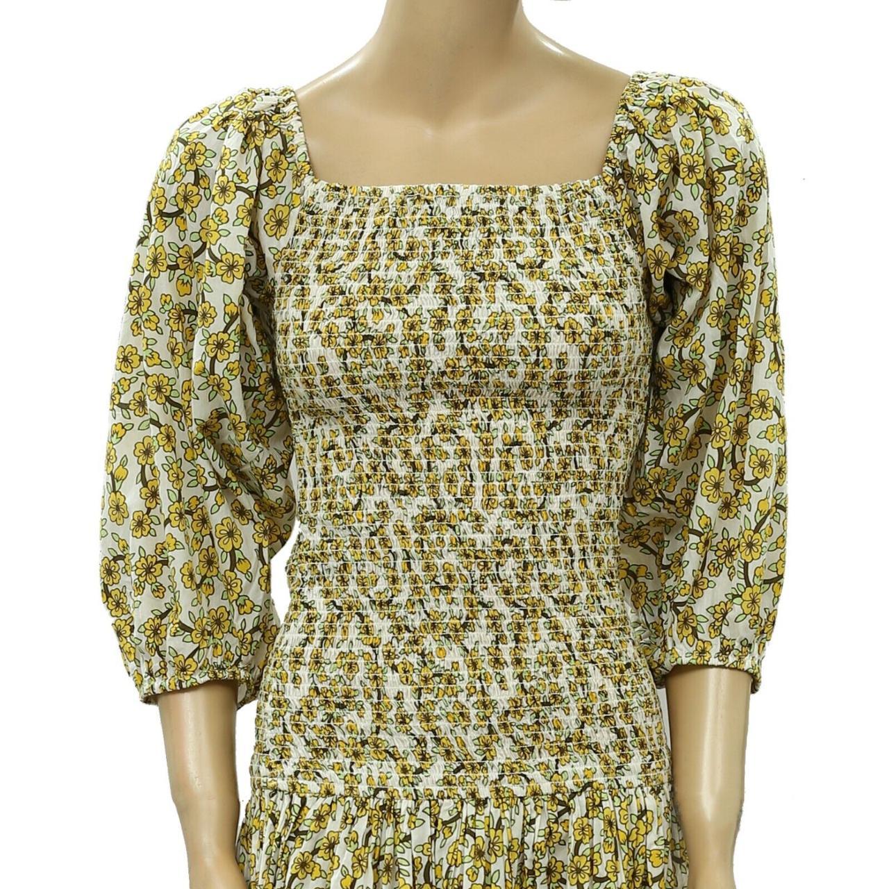 Rhode Women's Yellow Dress | Depop