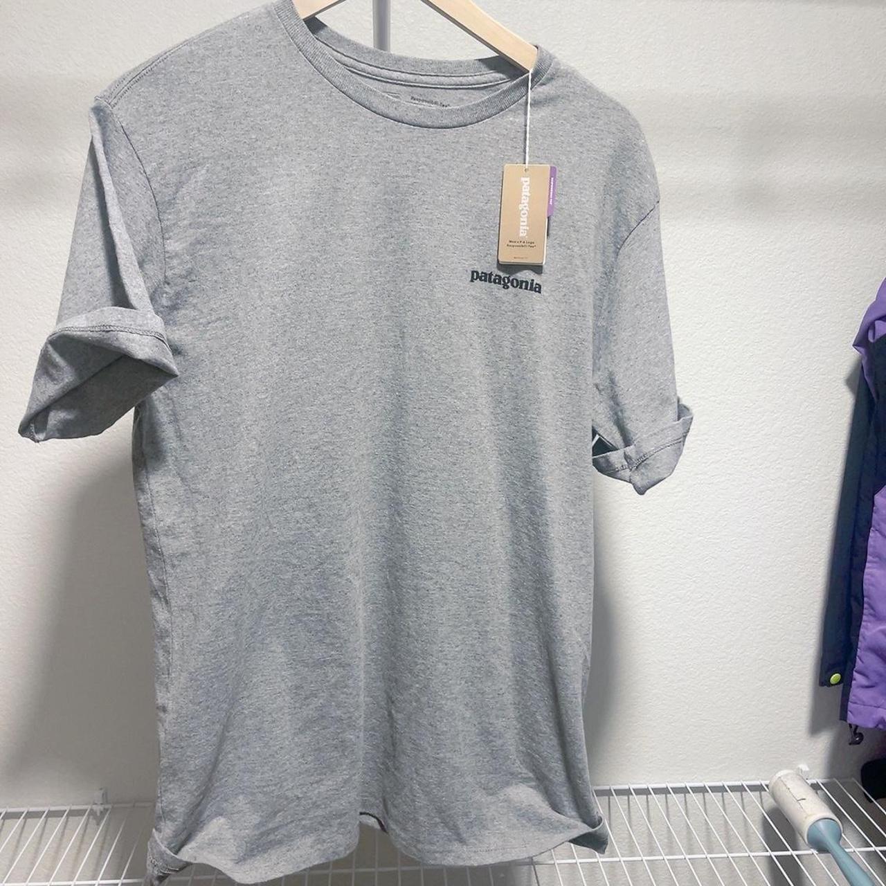 patagonia t shirt iconic classic patagonia tee... - Depop