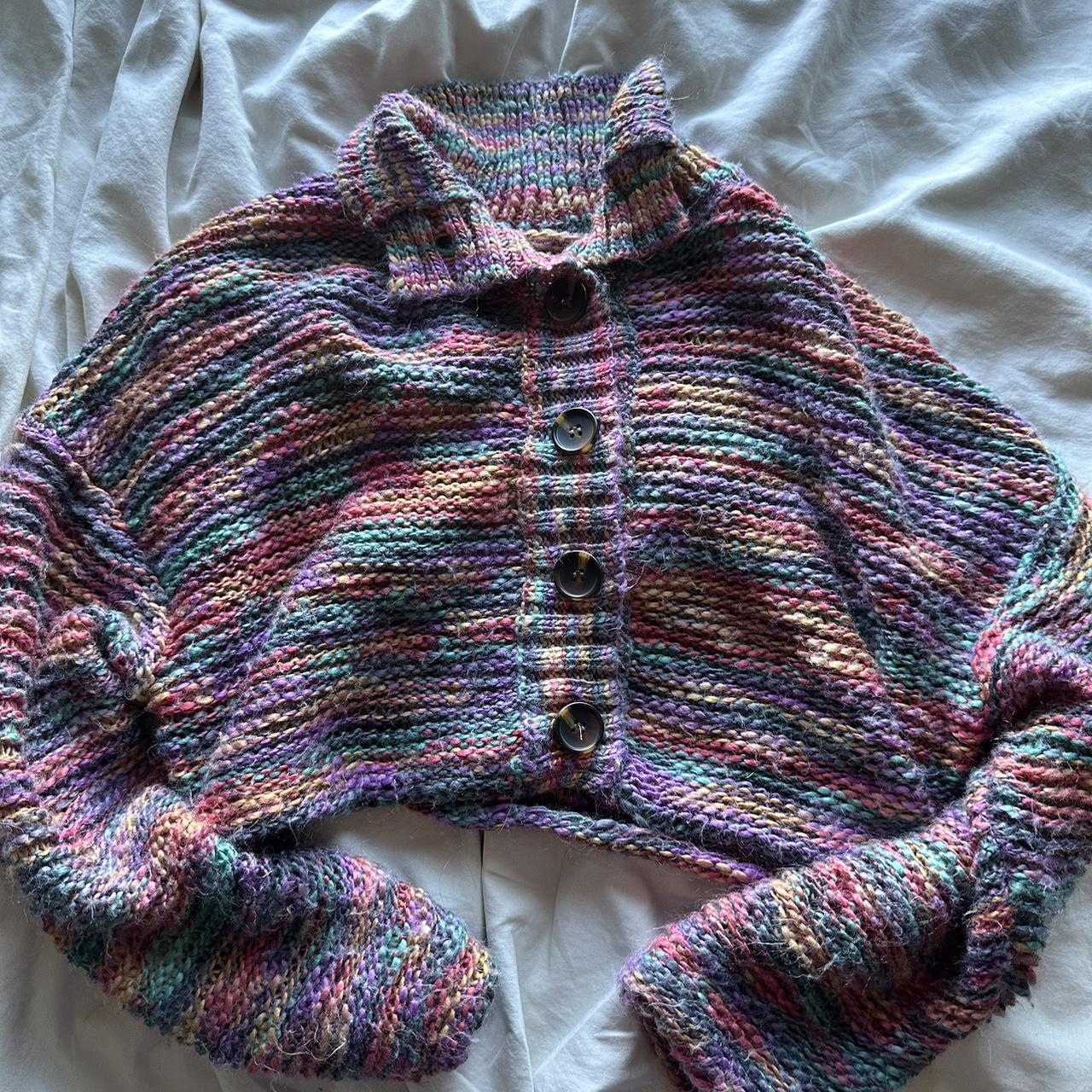 urban outfitters cropped sweater cardigan - Depop