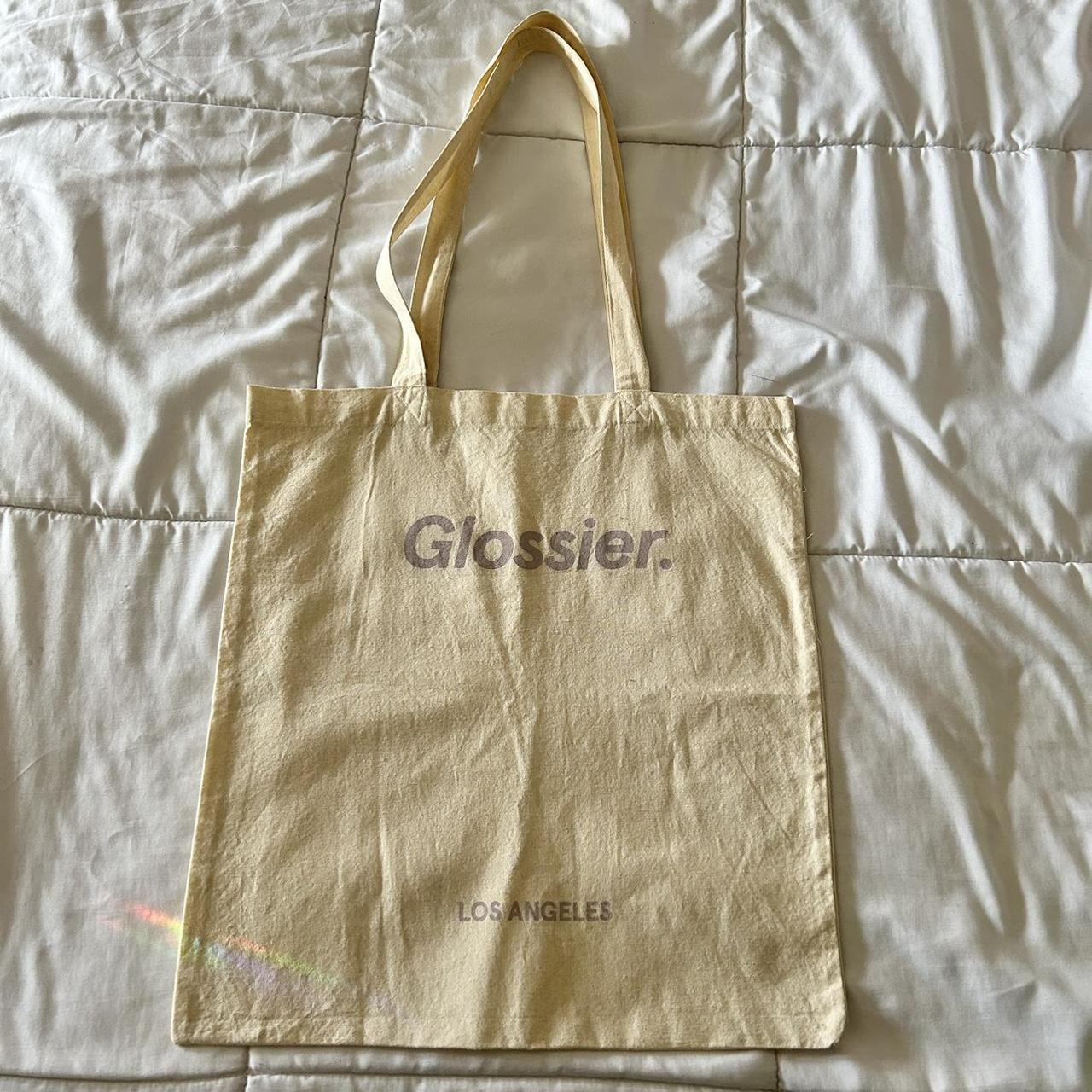 Glossier Los Angeles canvas tote bag from previous... - Depop