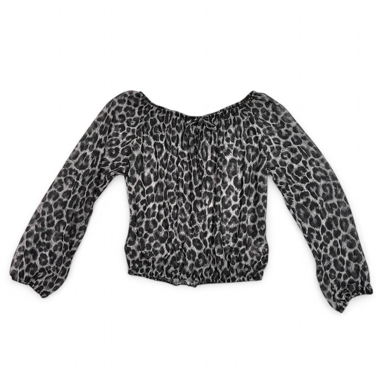 Old Label New Look Generation Y2K Leopard Print Off... | Depop