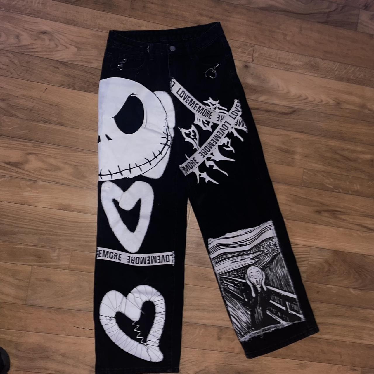 shein handsewn, altered "garbage pants" so cute !... - Depop