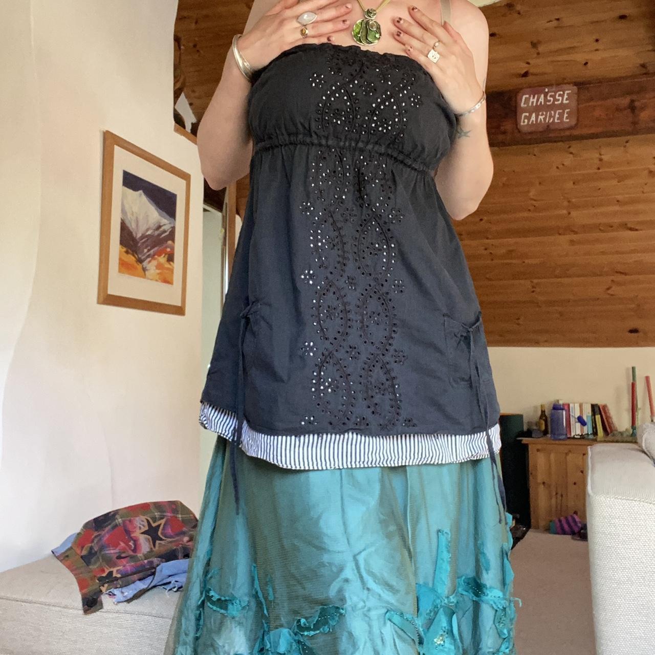 stunning whimsygoth bustier top strapless with... - Depop