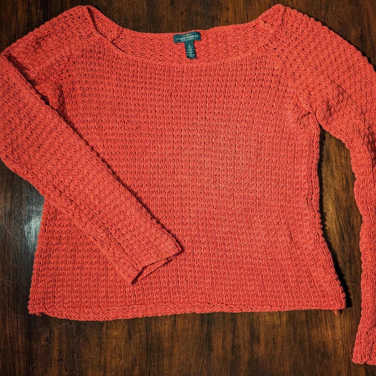 Lauren Jeans Co (Ralph Lauren) red comfy... - Depop
