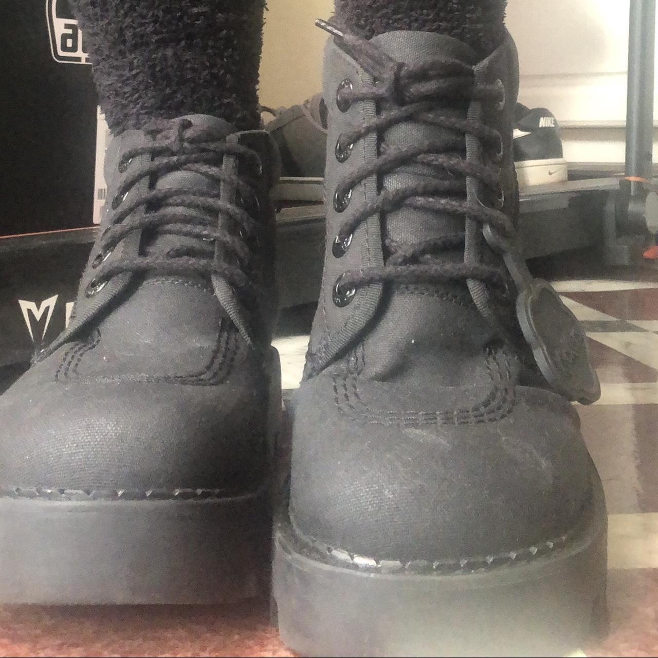 Kickers Women's Black Boots | Depop