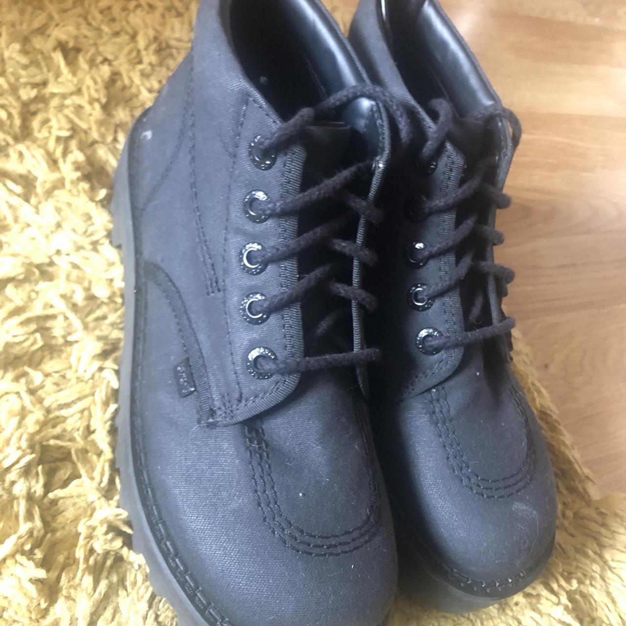 Kickers Women's Black Boots | Depop