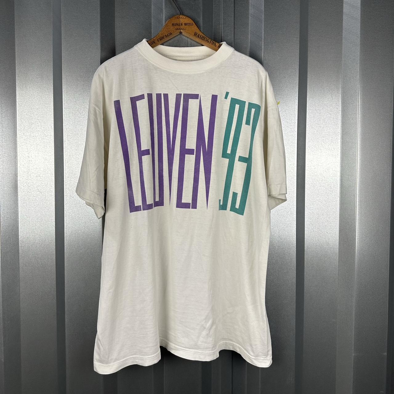 1990’s Vintage Leuven ‘93 Block Letter Event... - Depop