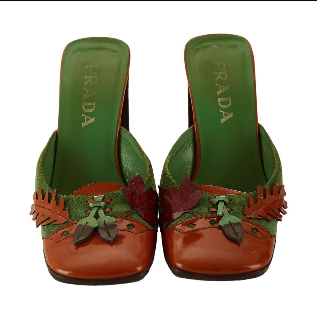 1999 Vintage Prada Maple & Oak Leaf Suede... | Depop