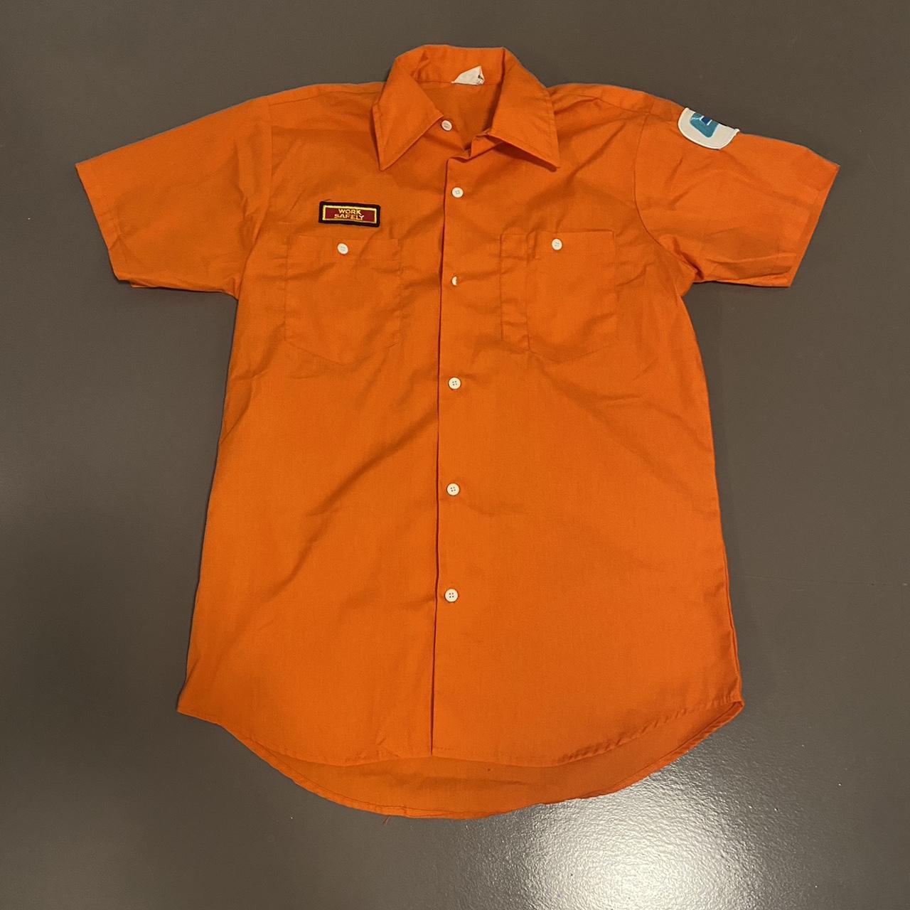 CAL TRANS WORK SHIRT. Size M Hi vis... - Depop