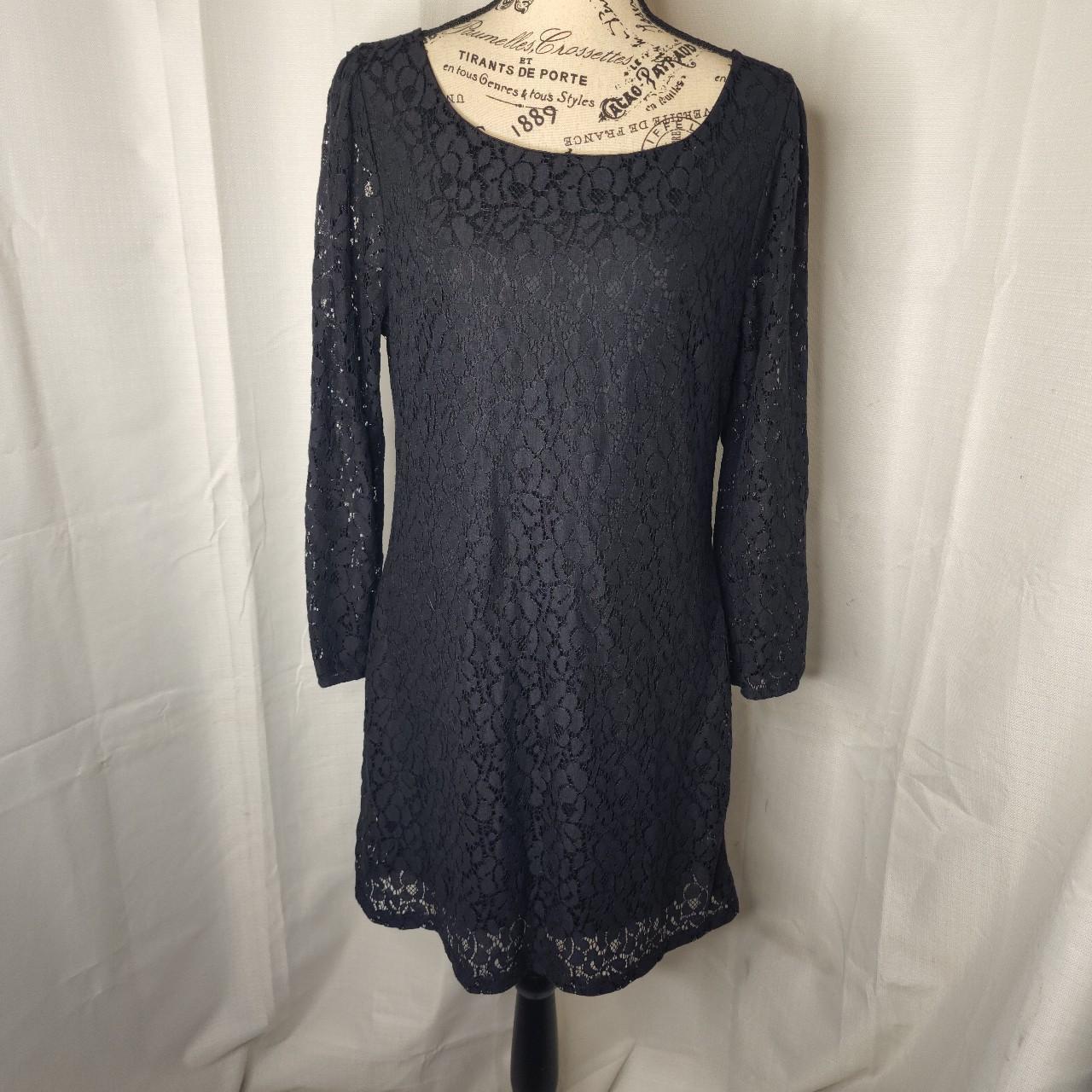 Charming Charlie brand, black, long sleeve, laced... - Depop