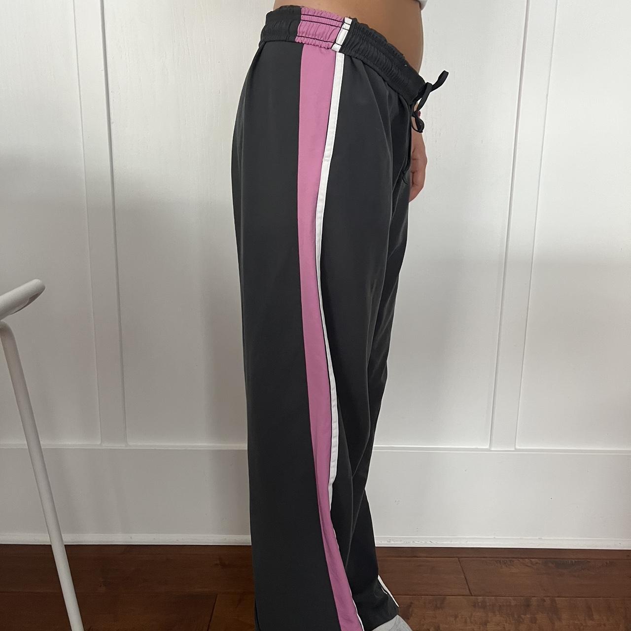 Super cool Nike trackies, grey with pink and white... - Depop