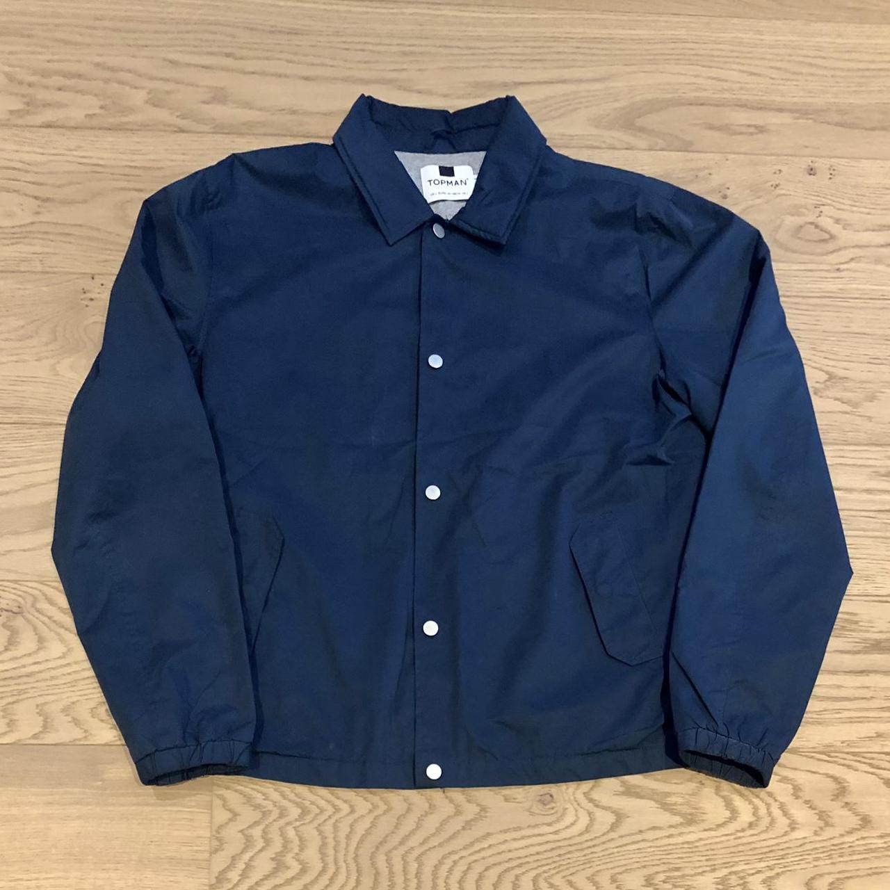 TOPMAN Dark Turquoise Men’s Jacket / Turquoise /... - Depop