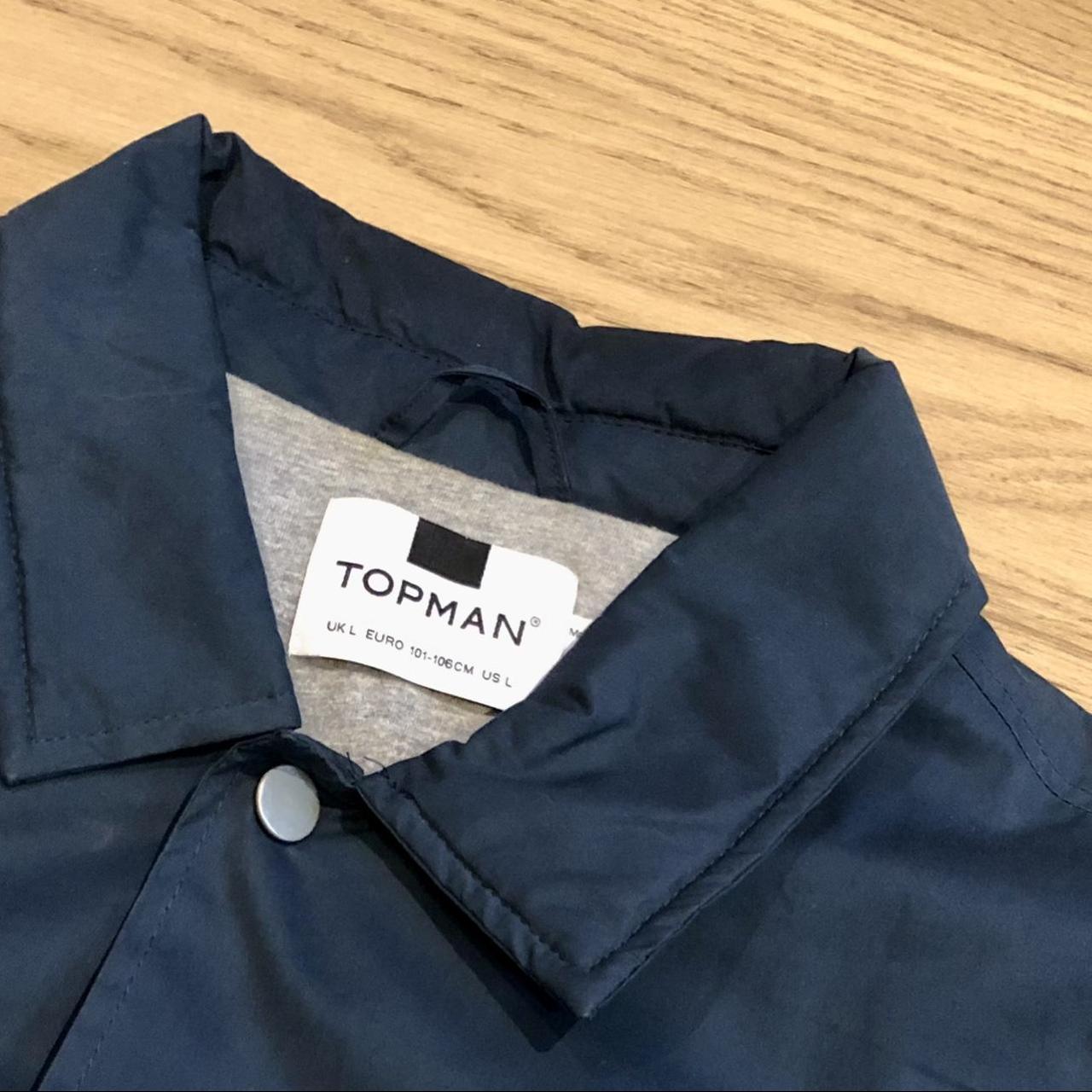 TOPMAN Dark Turquoise Men’s Jacket / Turquoise /... - Depop