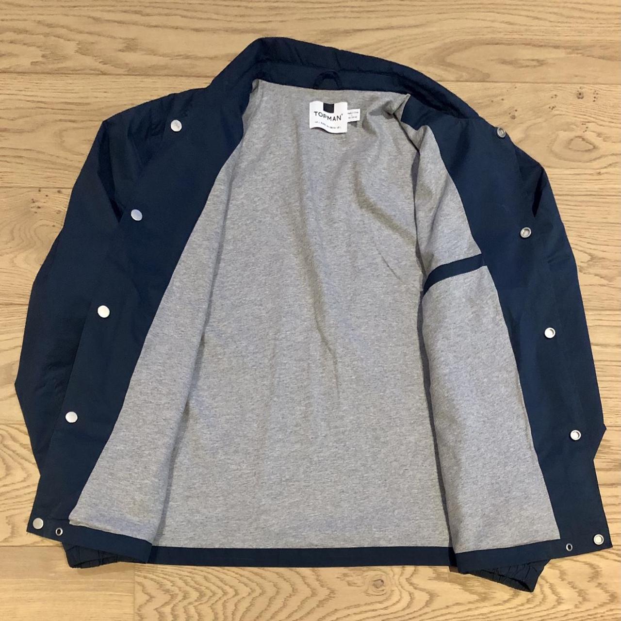 TOPMAN Dark Turquoise Men’s Jacket / Turquoise /... - Depop