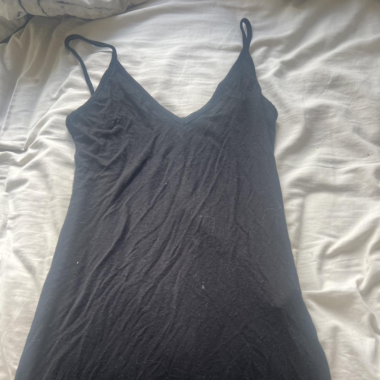 Pretty little thing basic black dress worn once or... - Depop