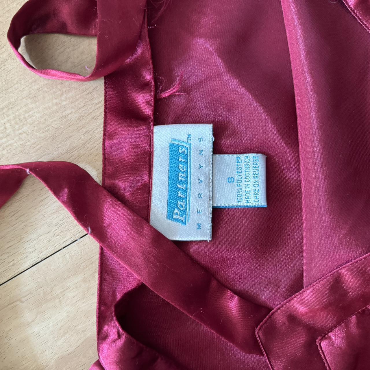 vintage red silk tank top perfect condition and... - Depop