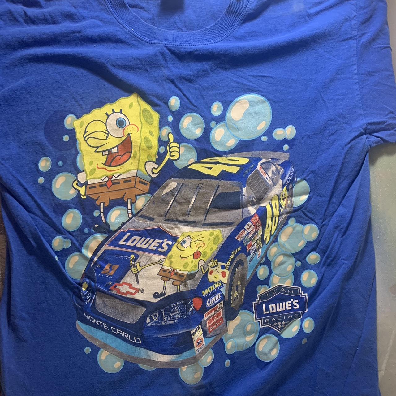 SpongeBob jimmy Johnson nascar t. #spongebob #nascar... - Depop
