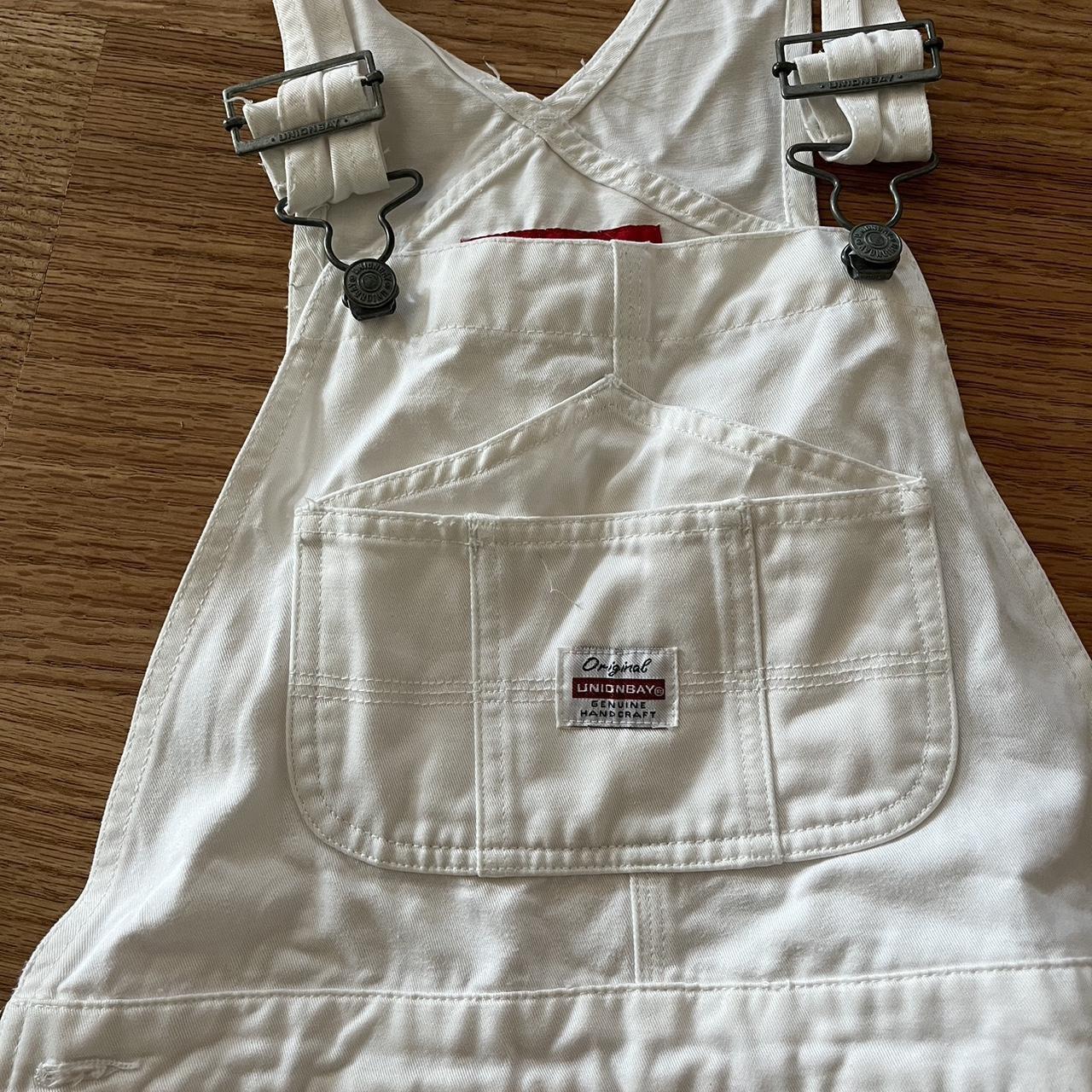 Union bay white overalls No trades holds returns... | Depop