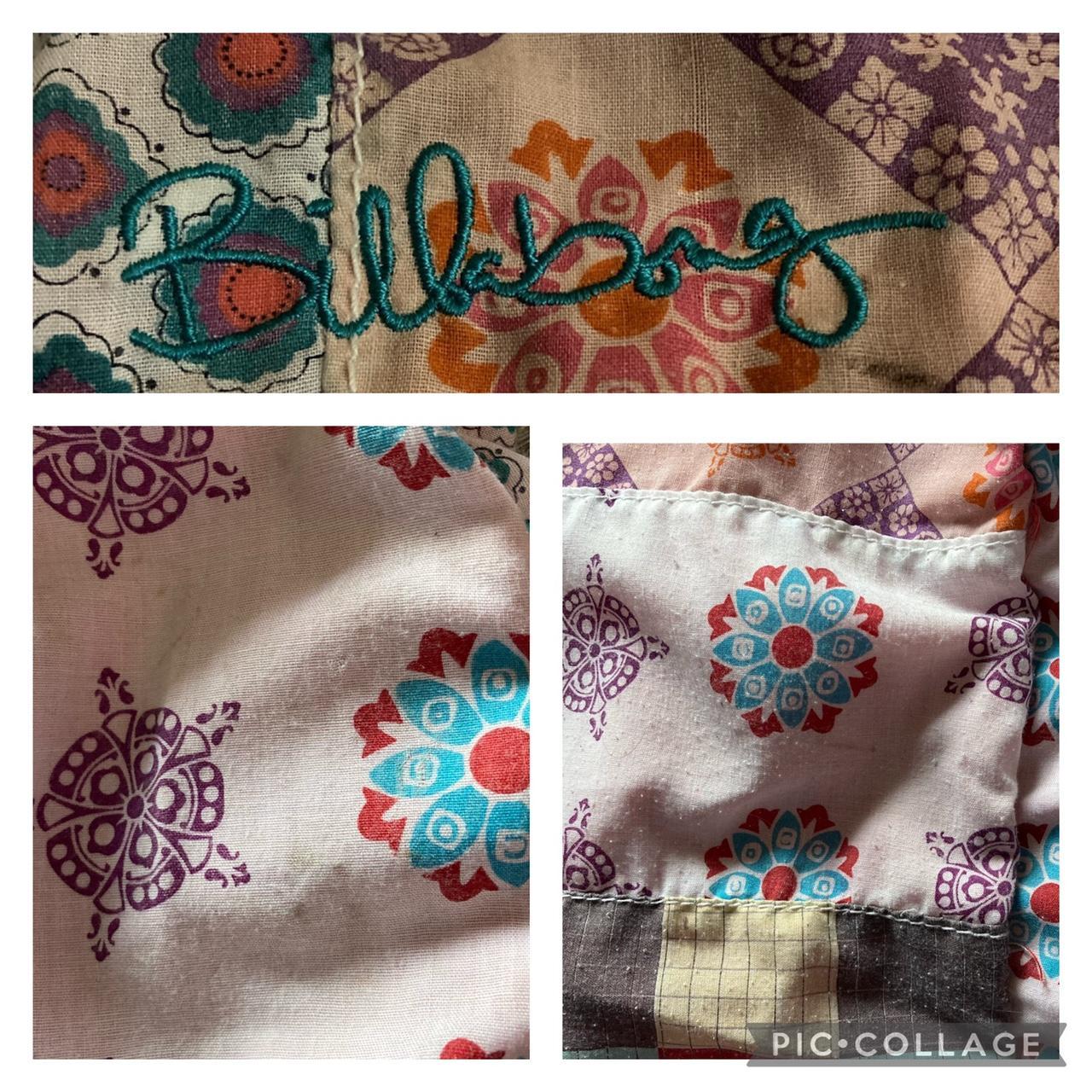 cutie vintage y2k patchwork tote bag by billabong... - Depop