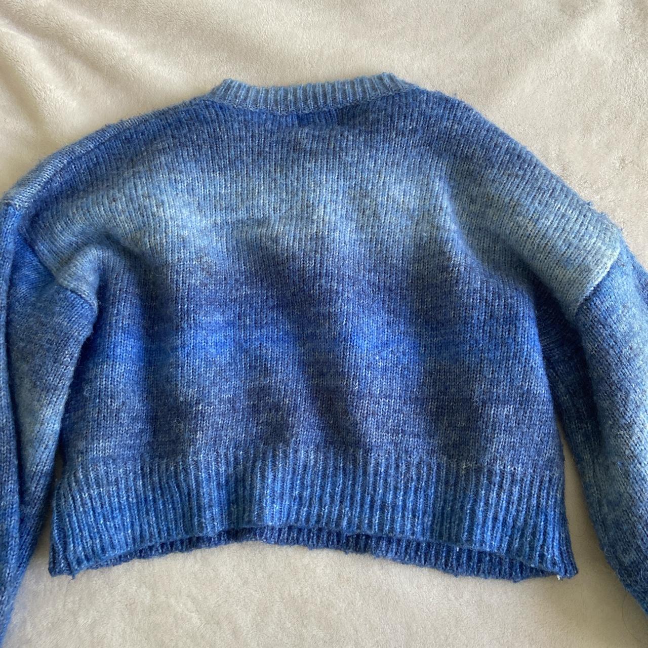 Princess Polly blue fuzzy sweater (Adina... - Depop