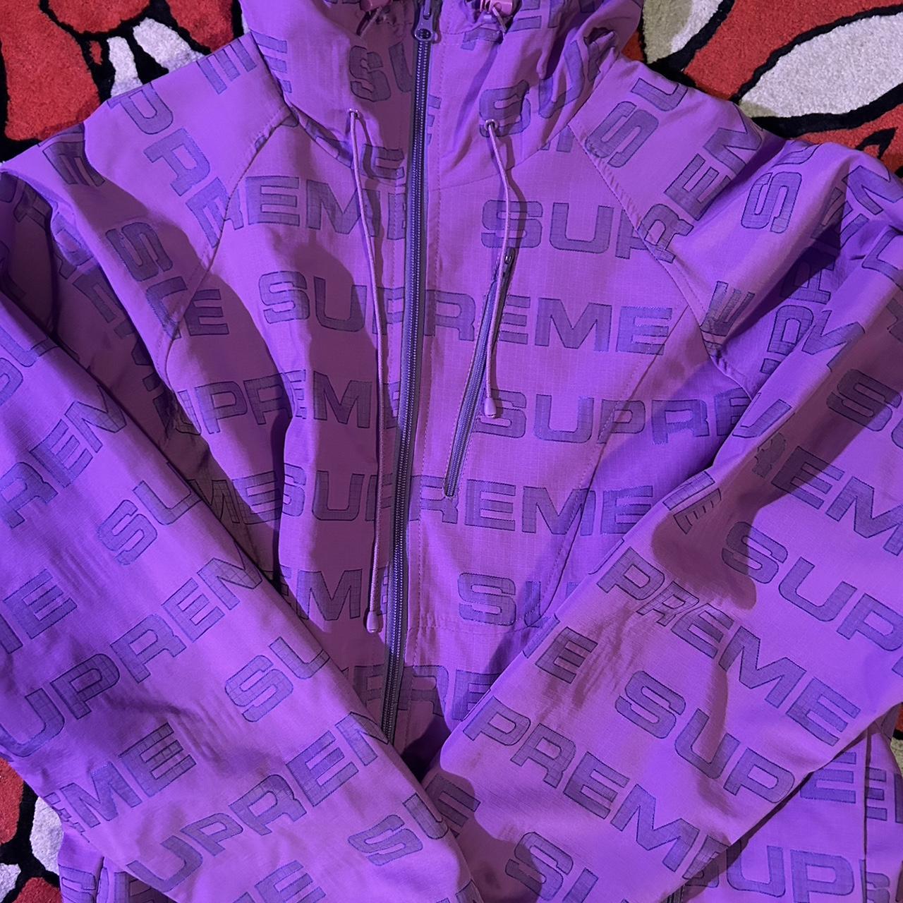 Light weight purple Supreme jacket. Kept clean. - Depop