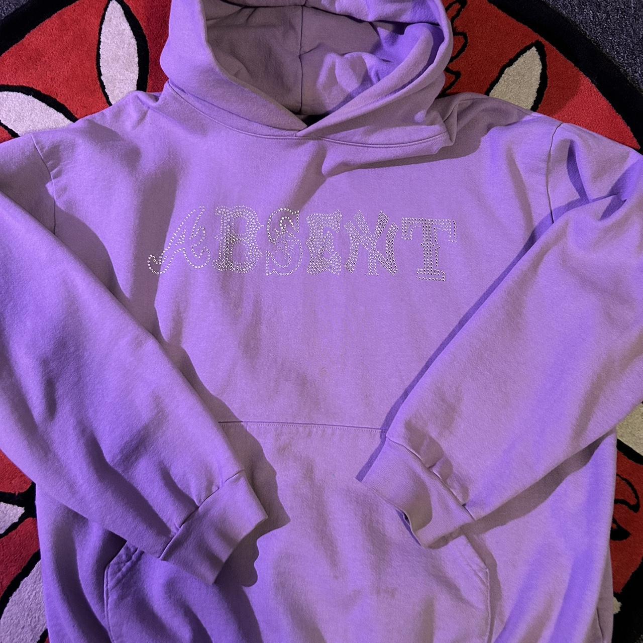 Absent Rhinestone hoodie. Older gem, kept clean.... - Depop