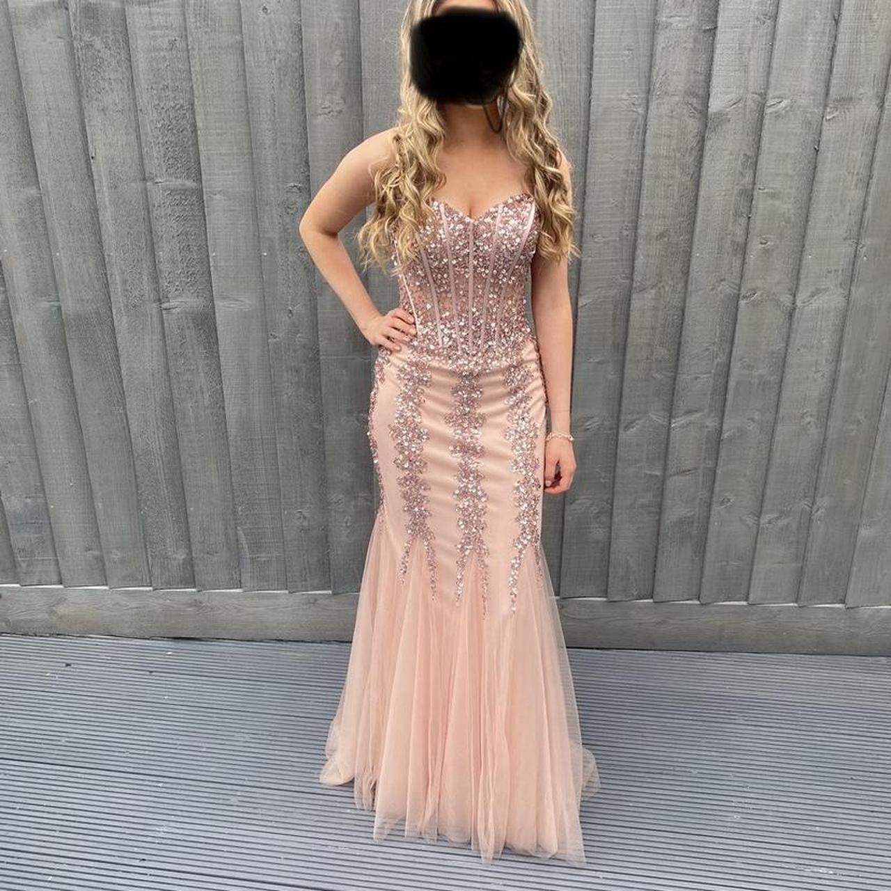 Absolutely stunning rose gold prom dress ,... - Depop