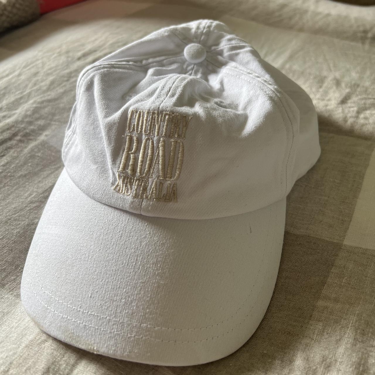 Country road white cap 🤍 Worn once - perfect... - Depop