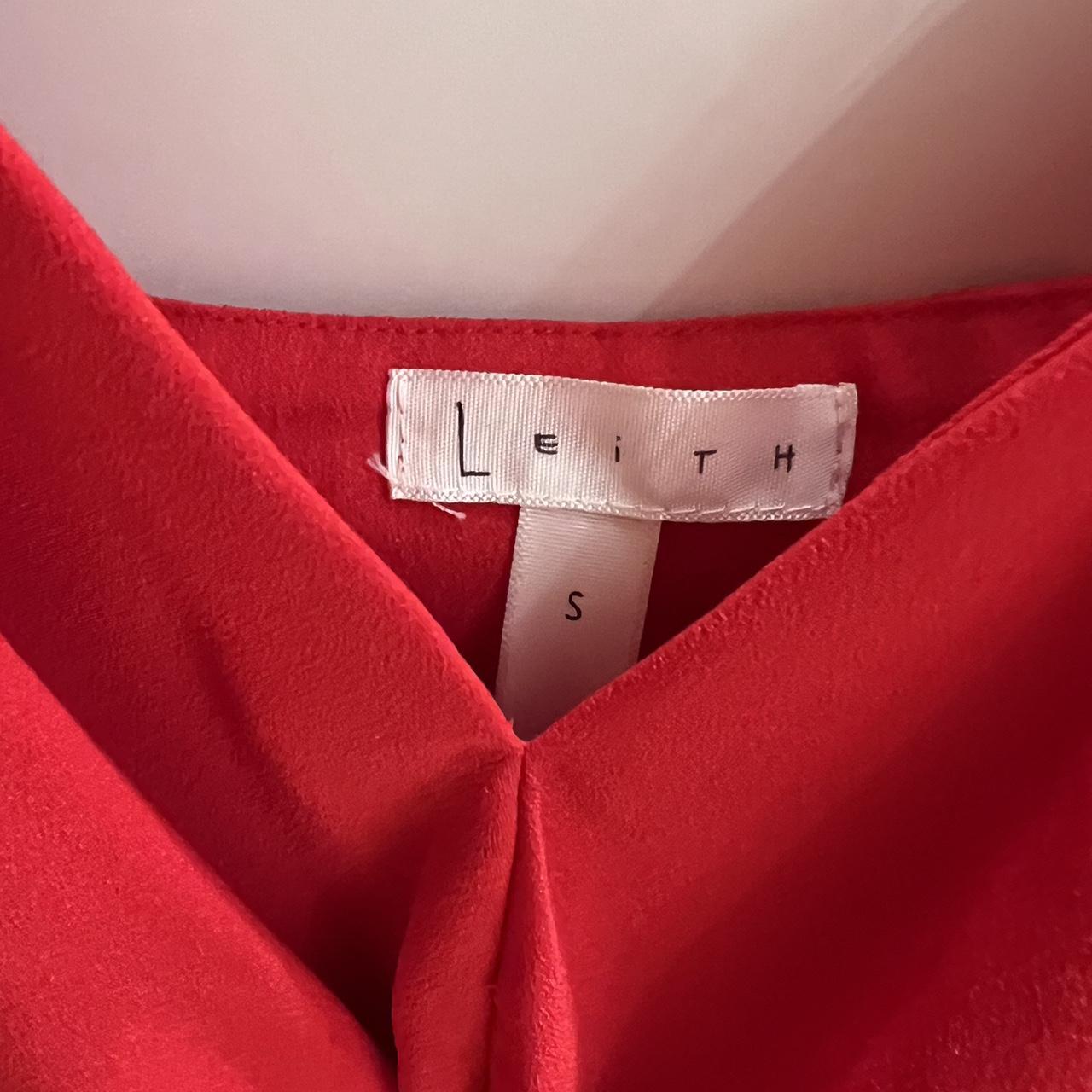 Red blouse tank top size small from Leith #reddress... - Depop