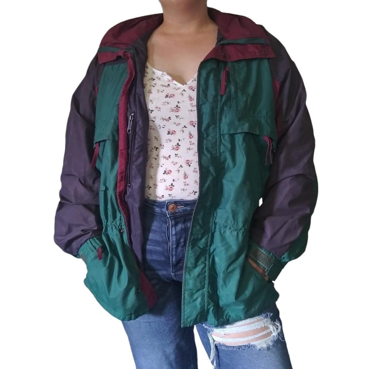 Vintage swishy rain jacket 🌈ABOUT THE... - Depop