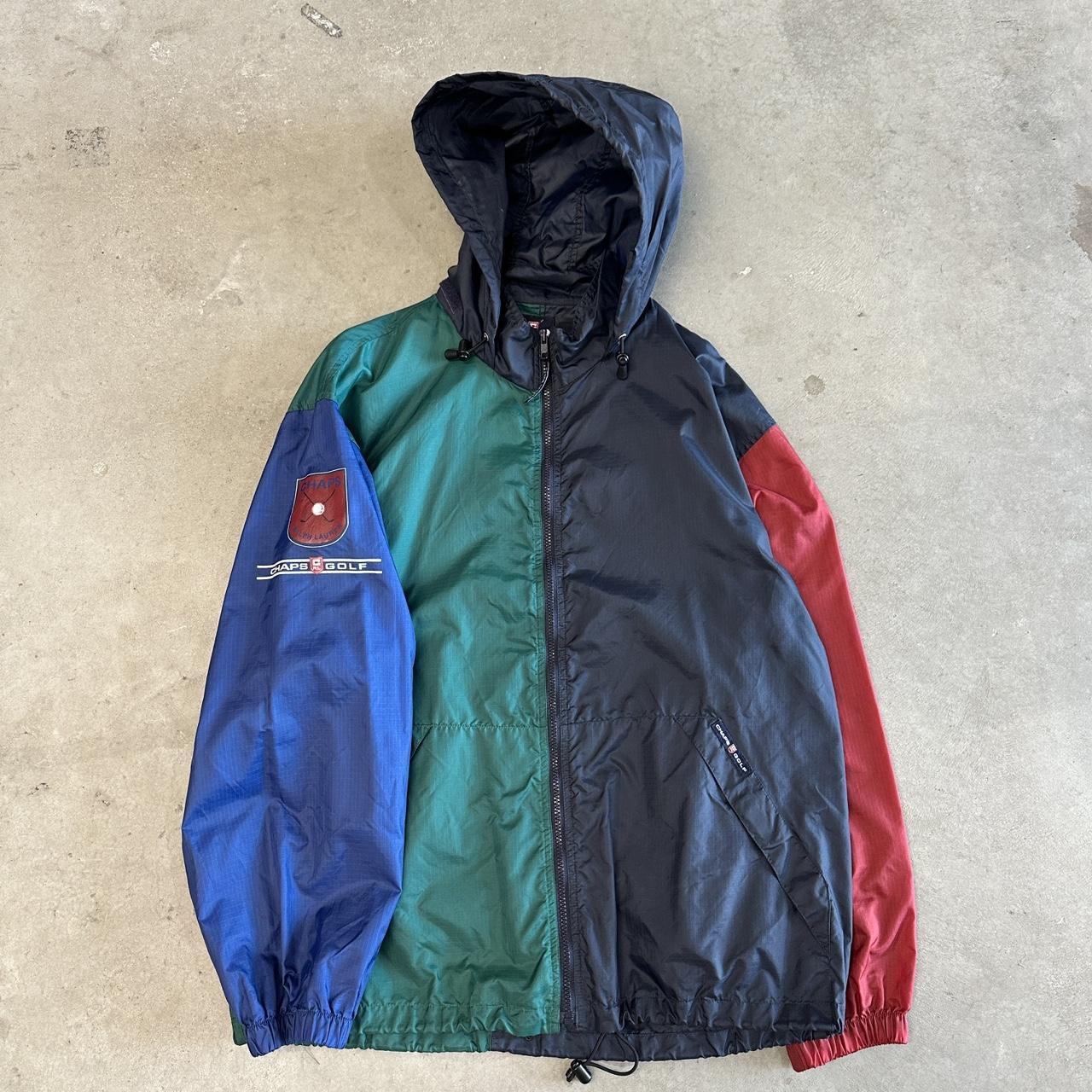 Vintage Chaps Ralph Lauren nylon golf windbreaker... - Depop