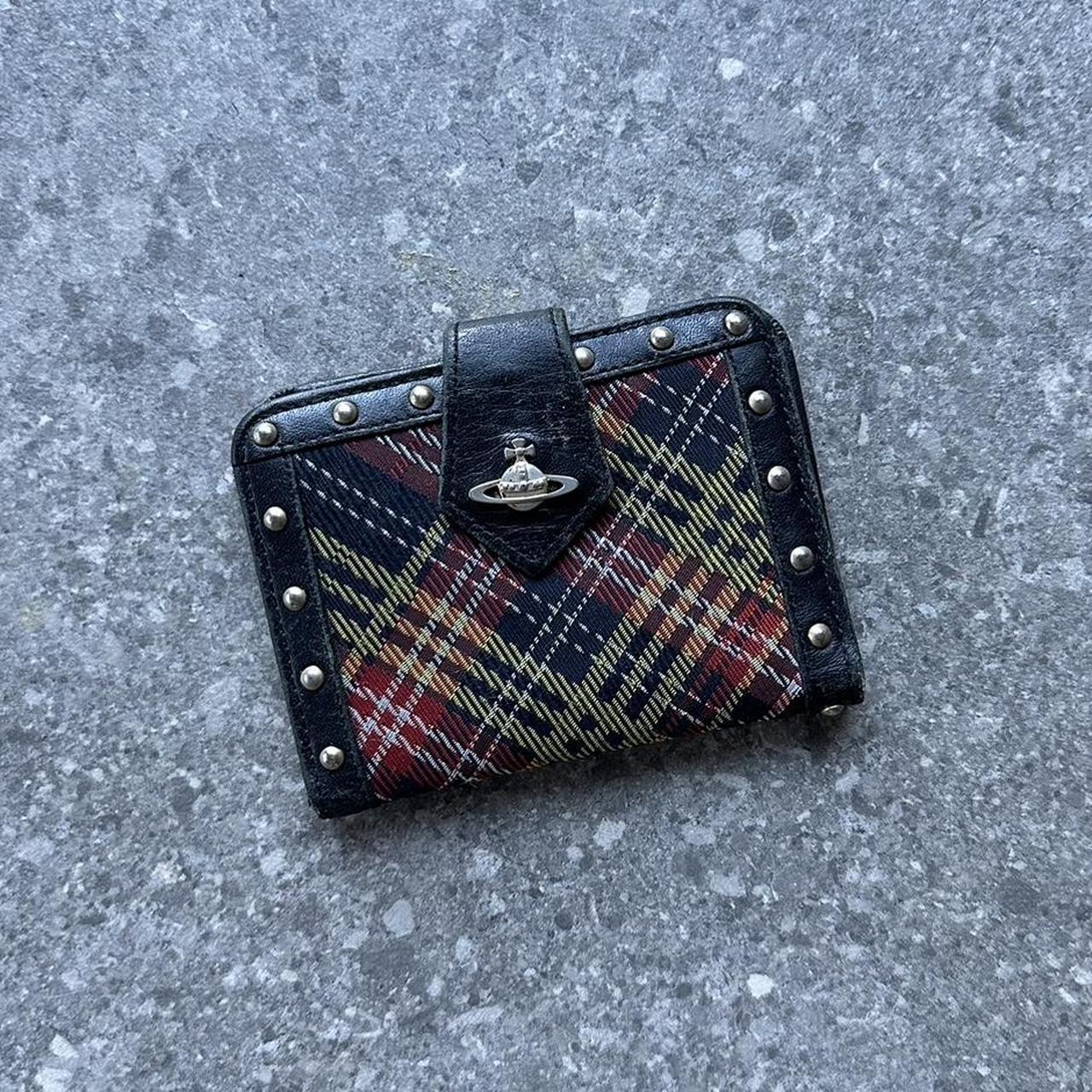 vintage vivienne westwood wallet, plaid vivienne... - Depop